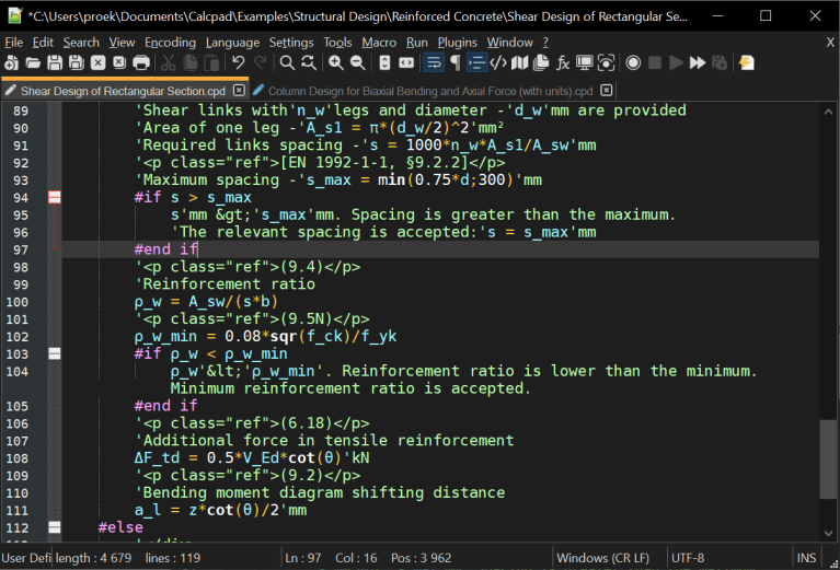 How to use Calcpad with Notepad++ – Calcpad