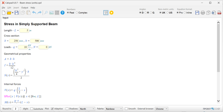 Calcpad – Engineering calculations for Cloud and Desktop