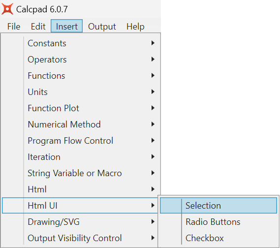 Html UI with Calcpad – Calcpad